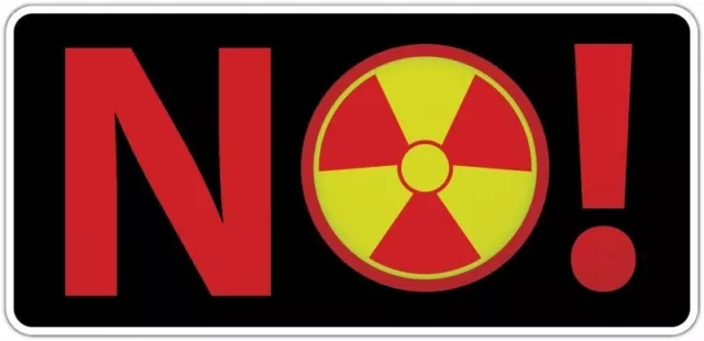 No Nuclear Radiation Nuke War Car Stickerphone Decal Water Bottle ...