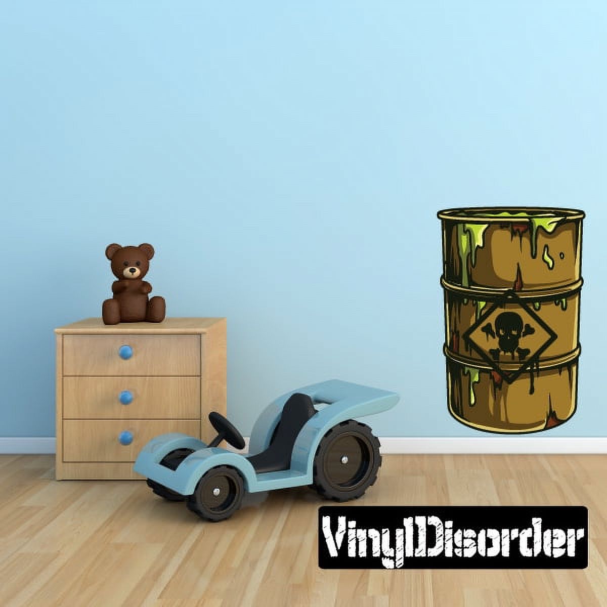 Nuclear Radiation Toxic Waste Barrel Wall Decal - Vinyl Car Sticker ...