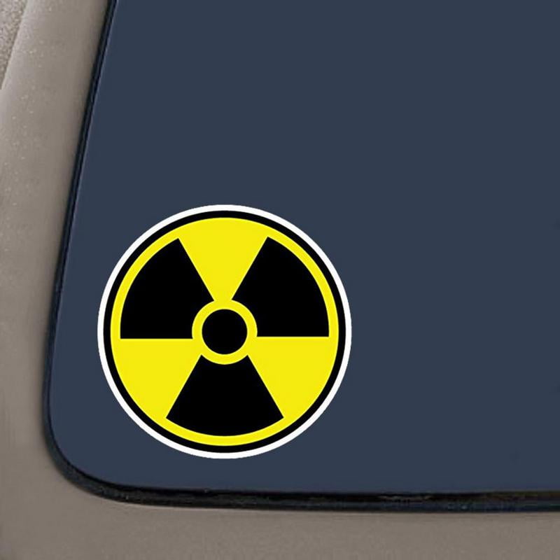 Nuclear Radiation Warning Decal | 5.5-Inches | Vinyl Decal | Car Truck ...