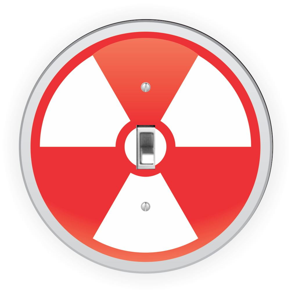 Nuclear Symbol Design - Round Light Switch Plate Cover - Single Toggle ...