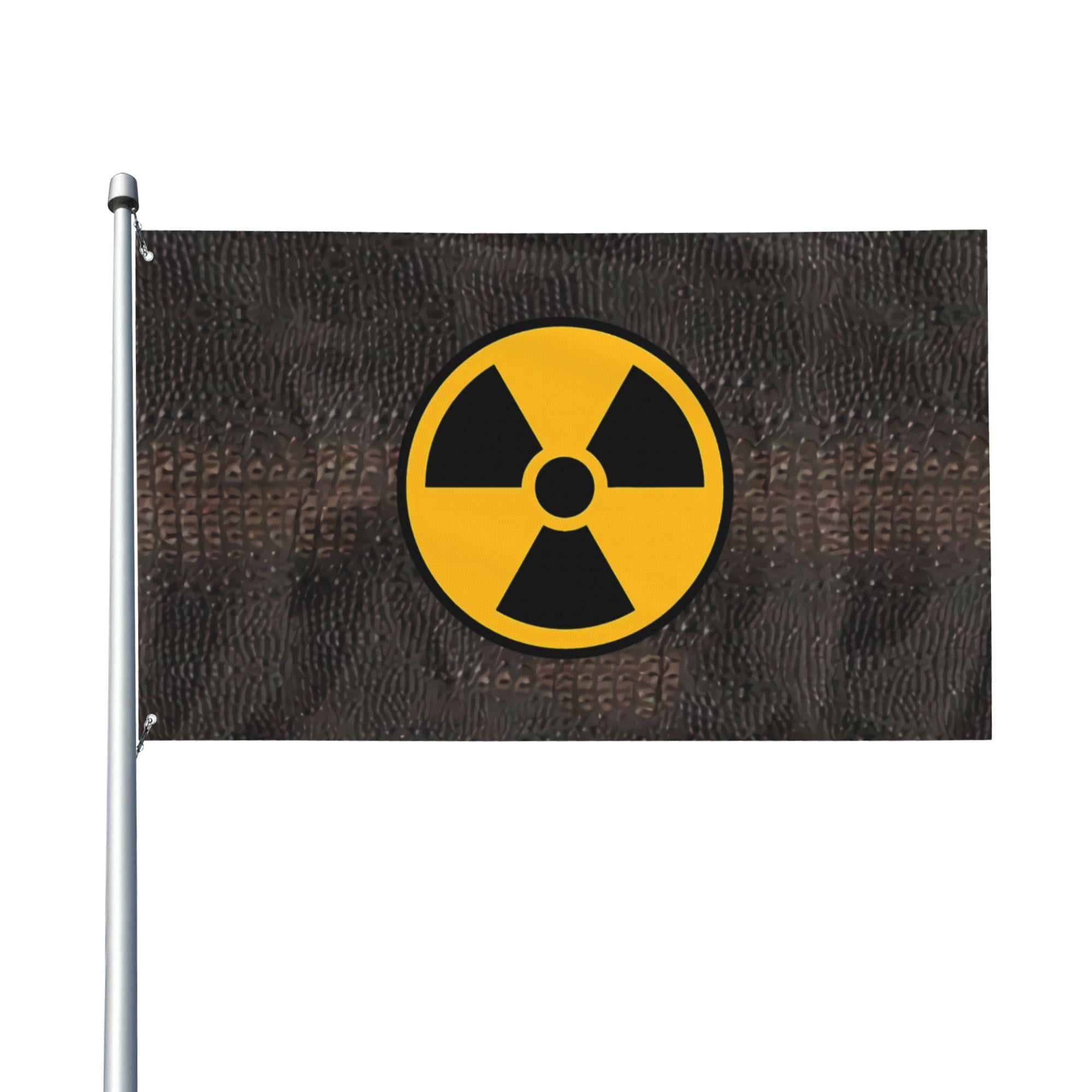 Nuclear radiation symbol Flag Home Garden Flag Banner Breeze Flags For ...