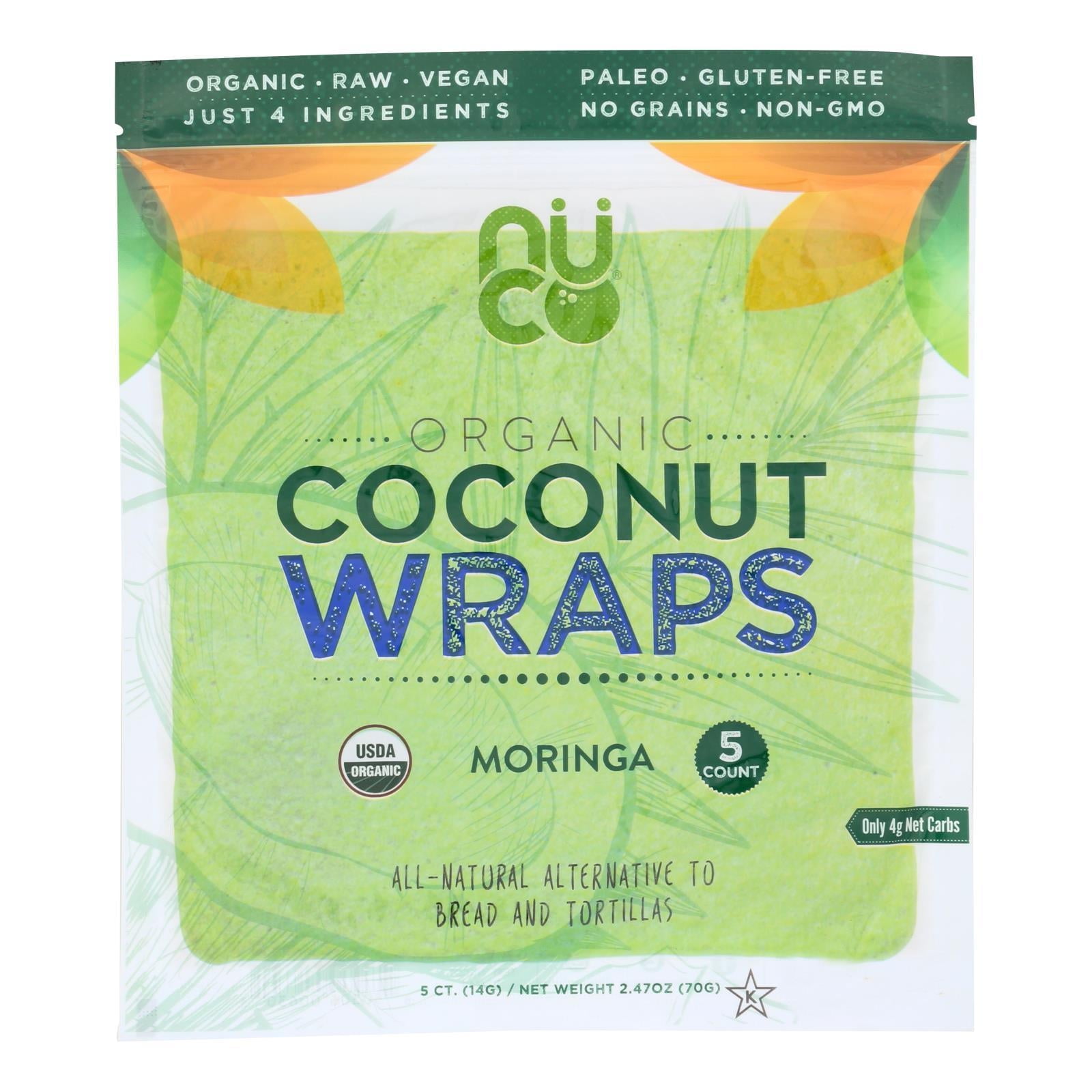 Nuco Organic Coconut Wraps - Case of 12 - 2.47 OZ - Walmart.com