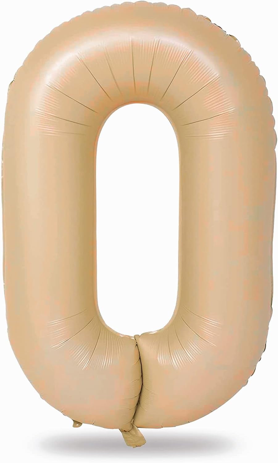 Nude 0 Balloons, 40 Inch Large Tan Foil Number Balloons Set 0-9, Self ...