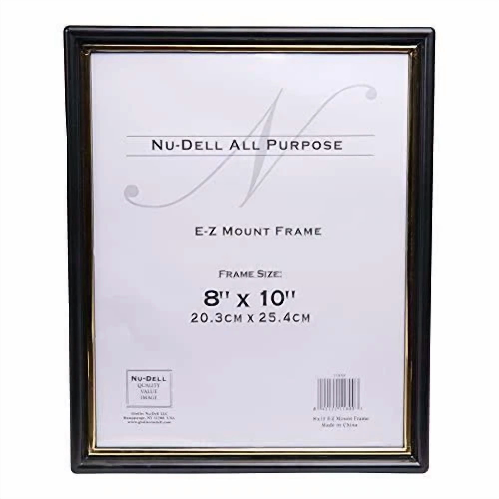 Nudell 8 X 10 Inches Ez Mount Document Frame Plastic Face, Black With ...