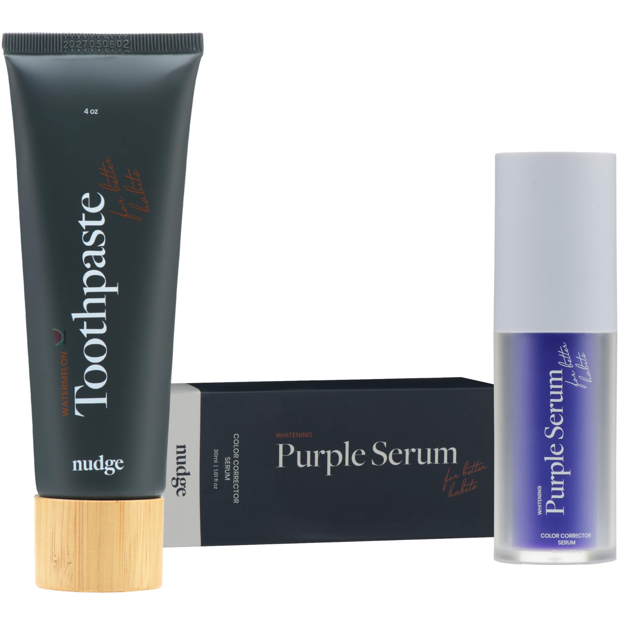 Nudge Color Corrector Purple Teeth HYZ01 Whitening Serum (30 ml) & Nano ...