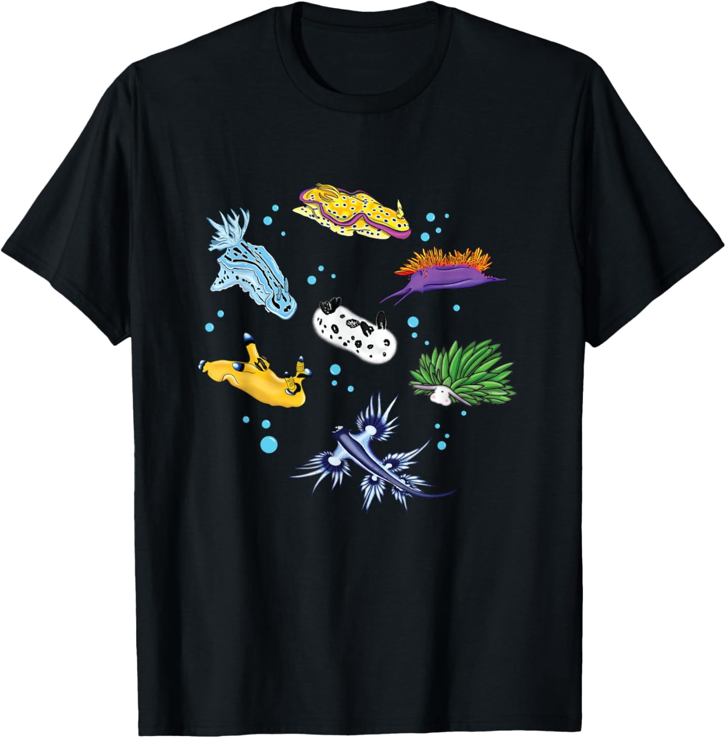 Nudibranch Sea Slug Ocean Scuba Diver Snorkeling Aquarium T-Shirt ...