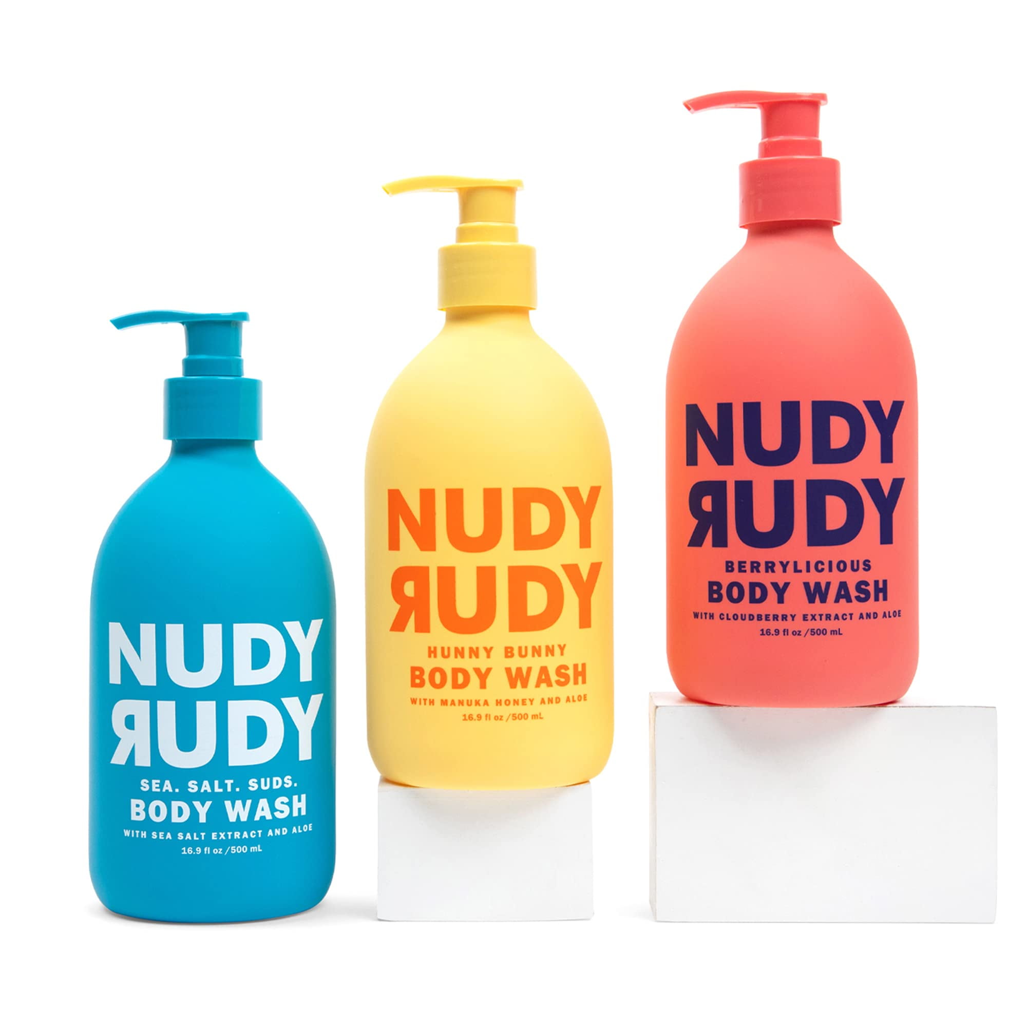 Nudy Rudy 3 Pack YYF14 Liquid Body Wash Bundle Sea Salt Suds ...