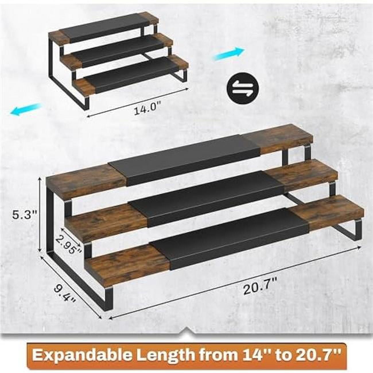 Nuegear 3 Tier Tabletop Display Stand Riser for Perfume, Figurine ...