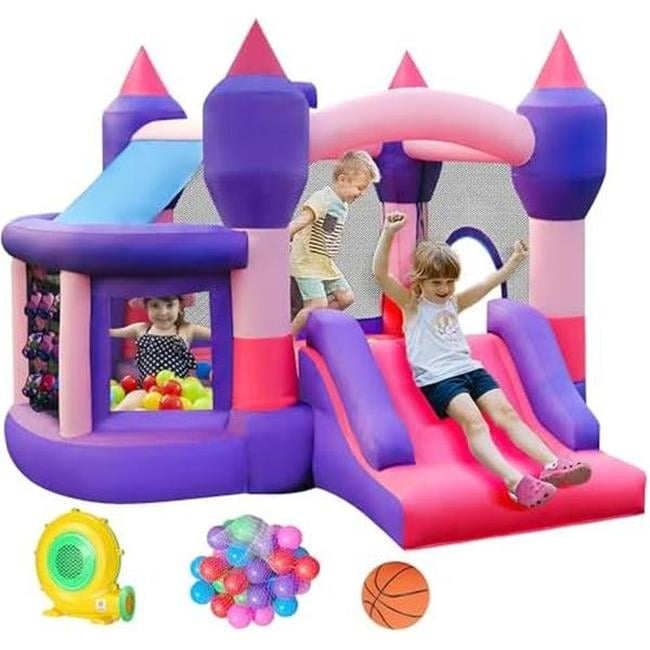 Nuegear Rainbow Funnel Inflatable Play Center - Kids Waterslide ...