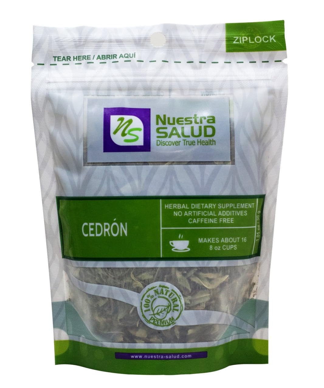 Nuestra Salud - Cedron Leaf Tea - Herbal Tea - Leaves - 30G / 1.052Oz ...