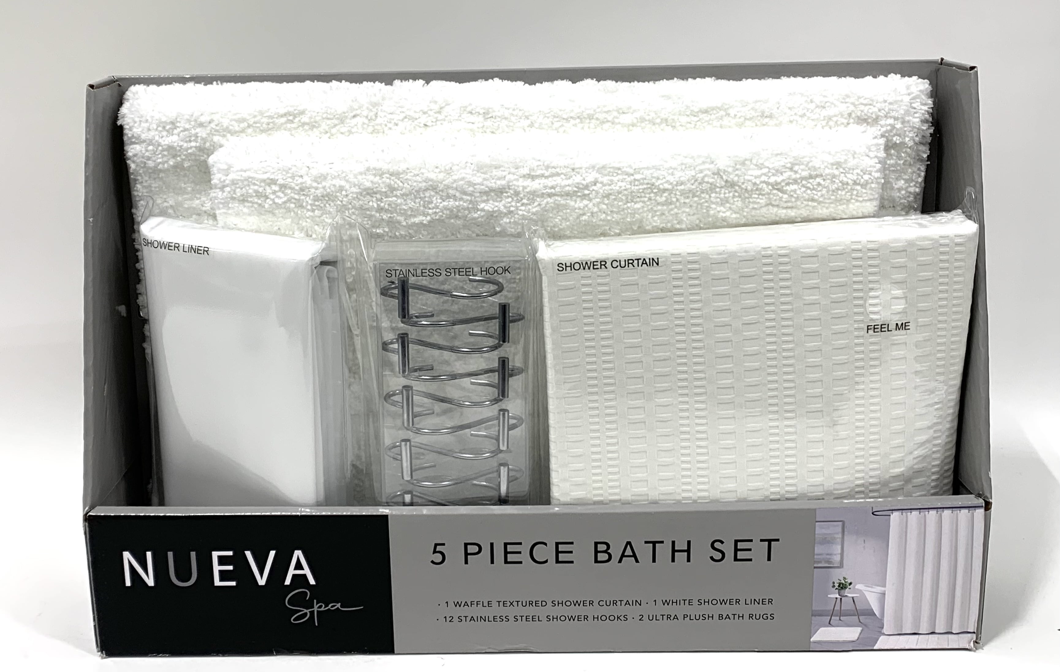 Nueva Spa 5 Piece Bath Set Bridgeport White - Walmart.com