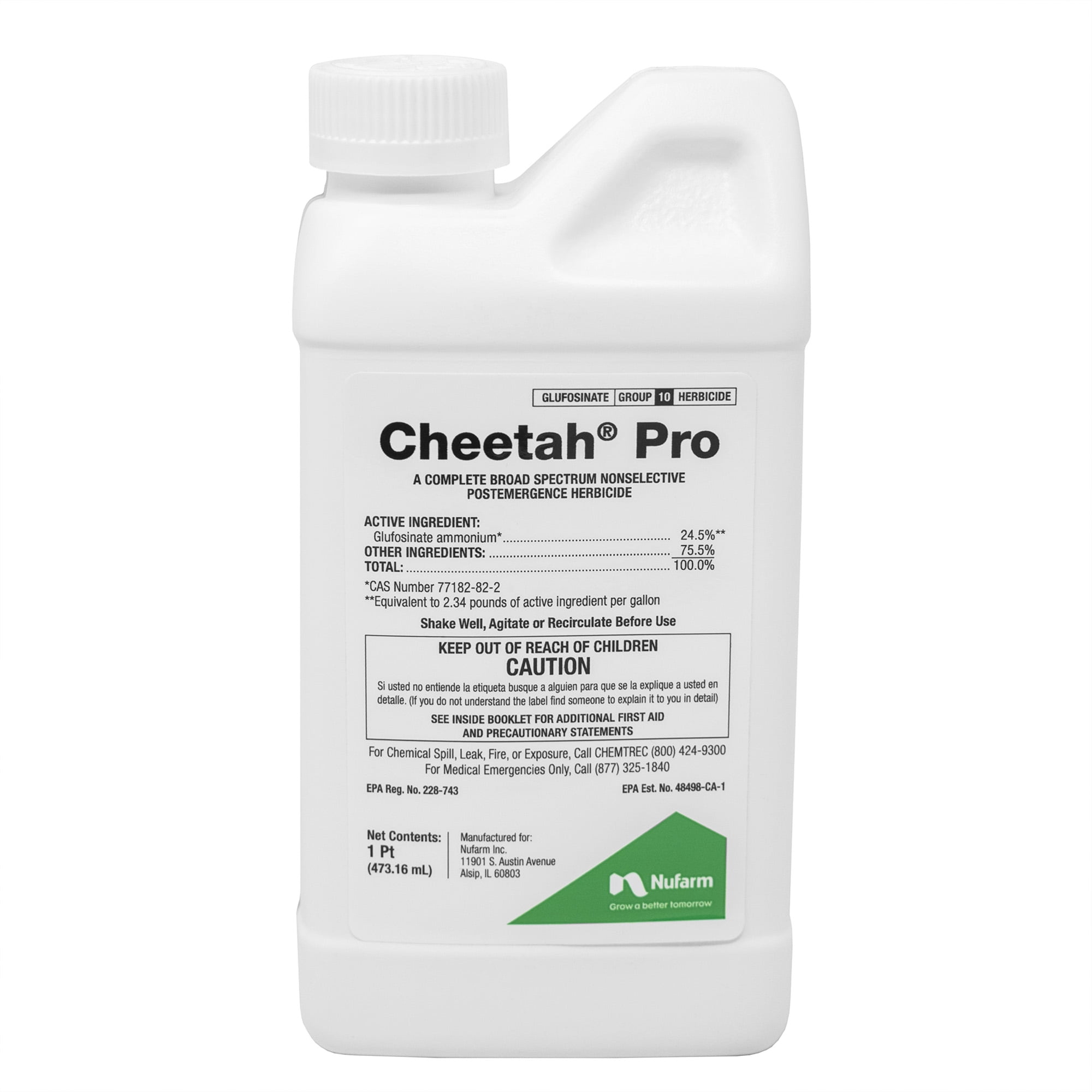 Nufarm Cheetah Pro Glufosinate Weed and Grass Killer, 16 fl oz ...