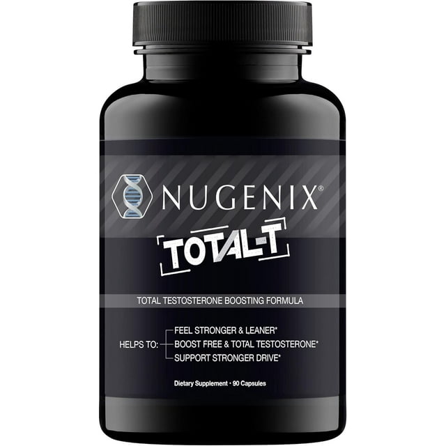 Nugenix Total-T Men's Testosterone Booster Supplement, Strength Boost ...