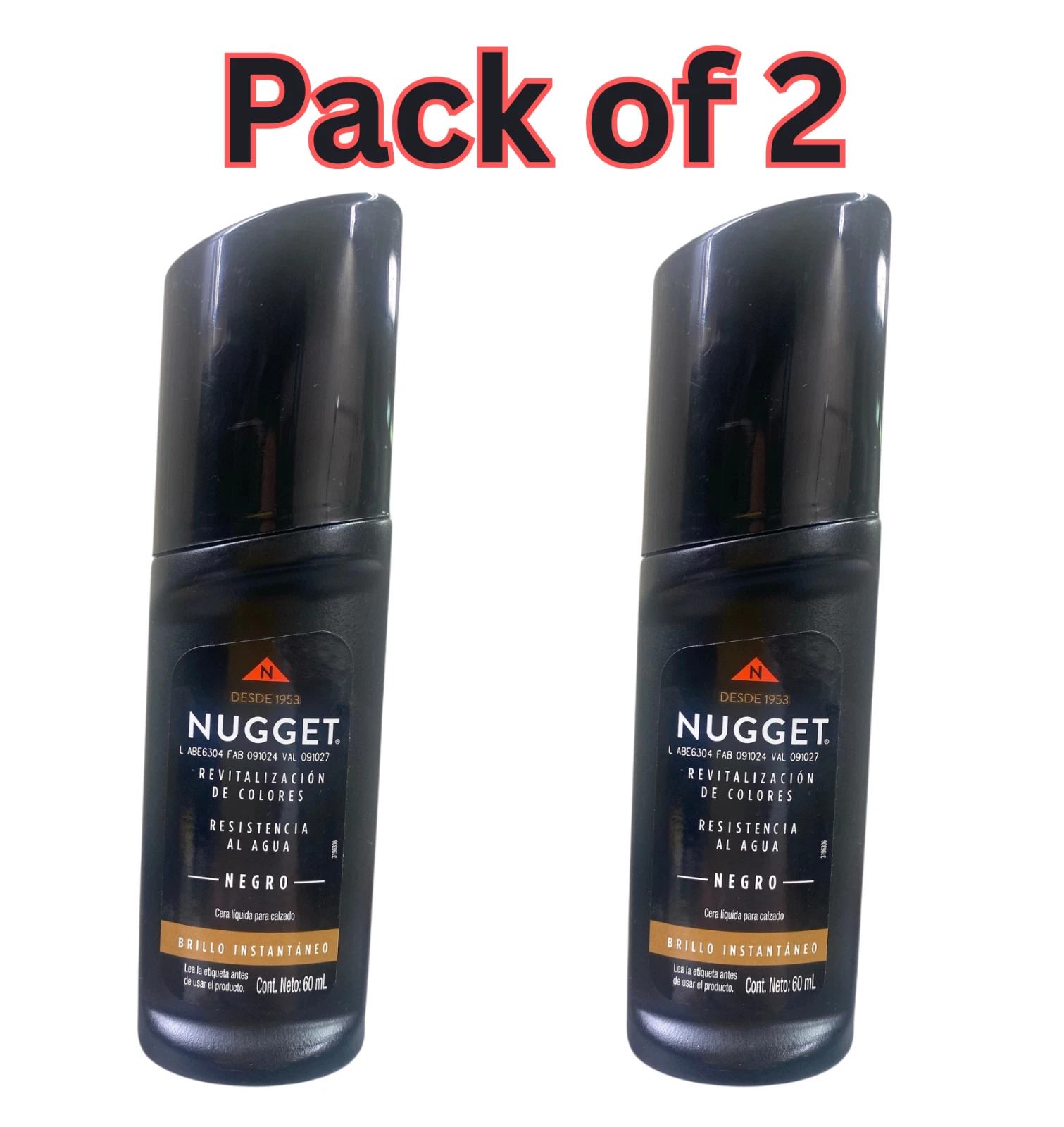 Nugget Instant Shine Liquid Shoe Polish, Black, Waterproof Color ...