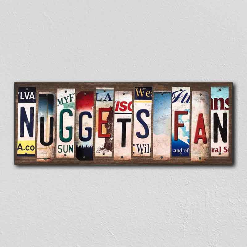 Nuggets Fan License Plate Tag Strips Novelty Wood Signs WS-375 8" x ...
