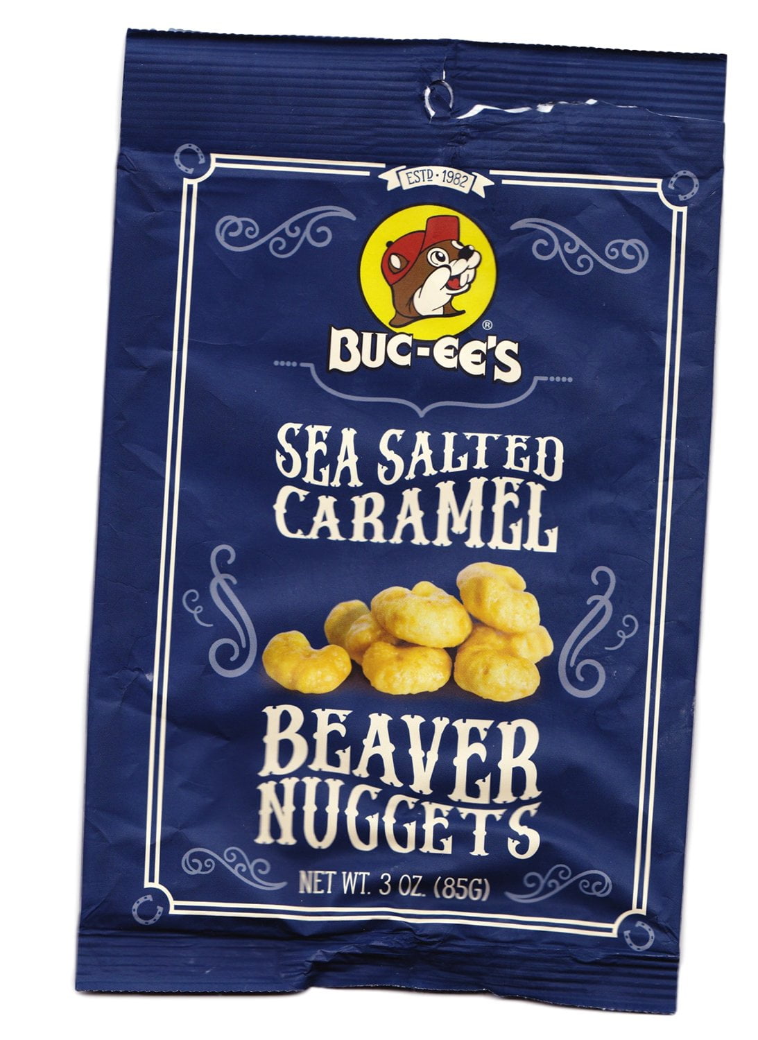 Nuggets Sea Salted Caramel Sweet Corn Puff Texas Bucees (Pack of 8 Bags ...