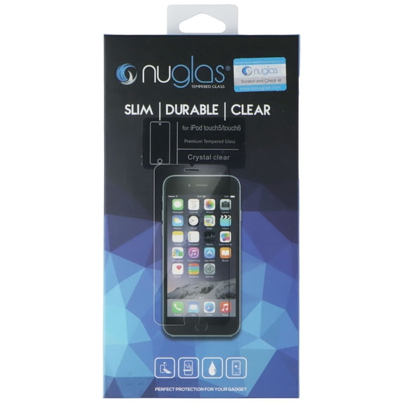 Nuglas Crystal Clear Tempered Glass Screen Protector for iPod Touch 5/6 ...