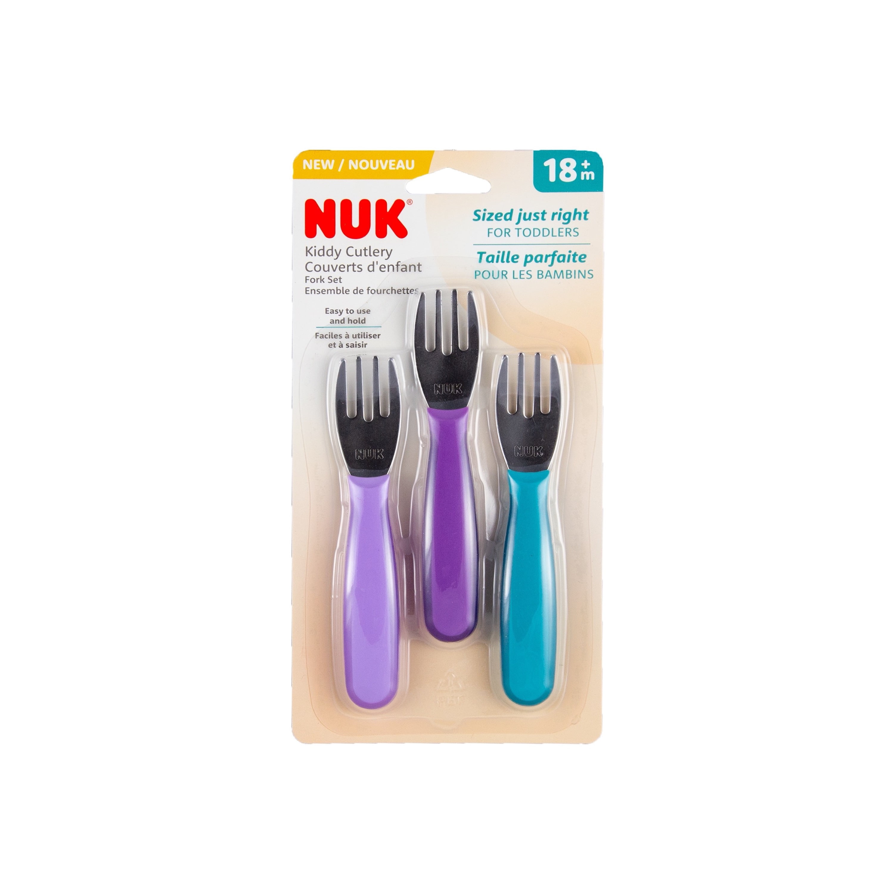 Nuk Kiddy Cutlery Fork Set, Tableware Forks, 3-Pack - Walmart.com