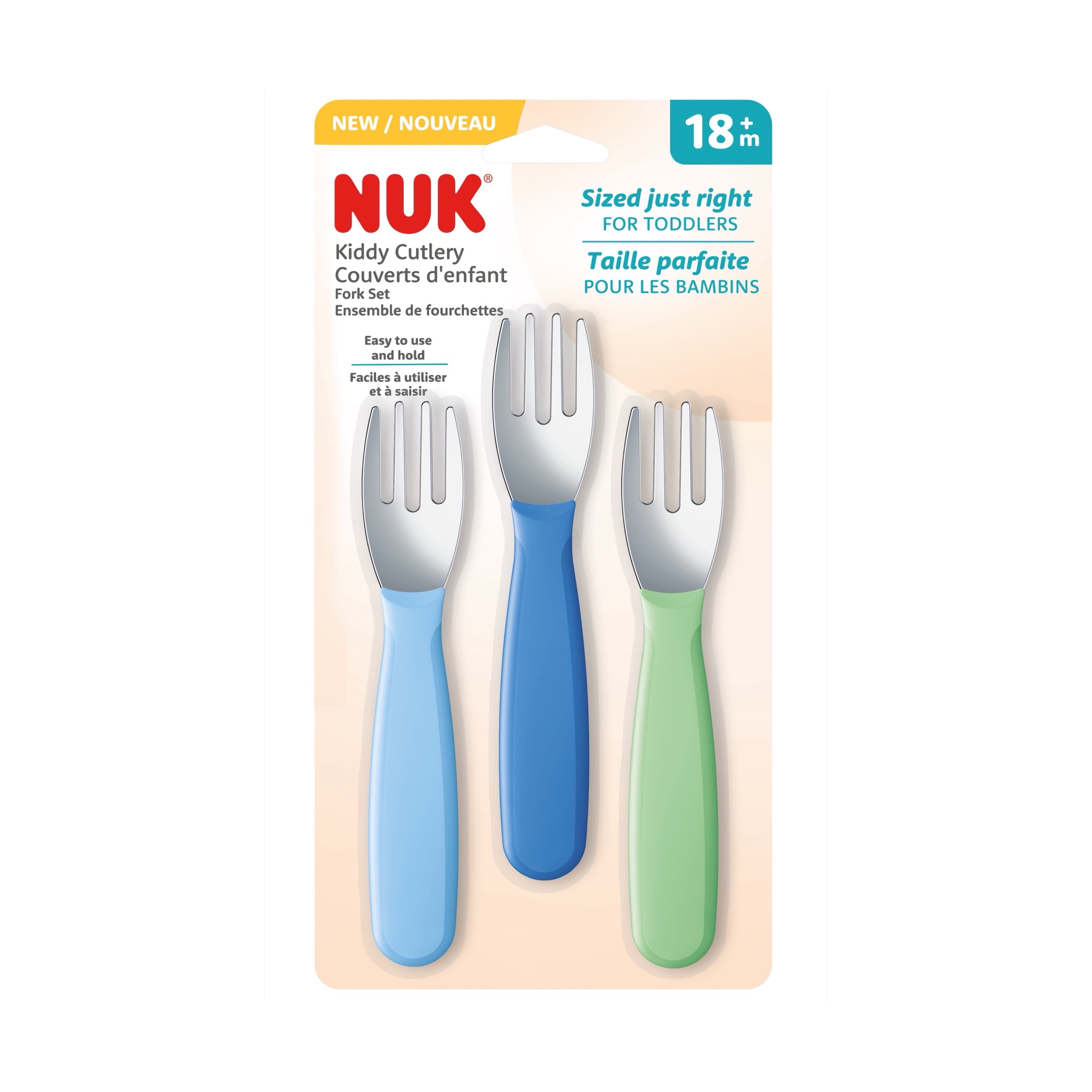 Nuk Kiddy Cutlery Tableware Forks Set, 3-Pack, Color May Vary - Walmart.com
