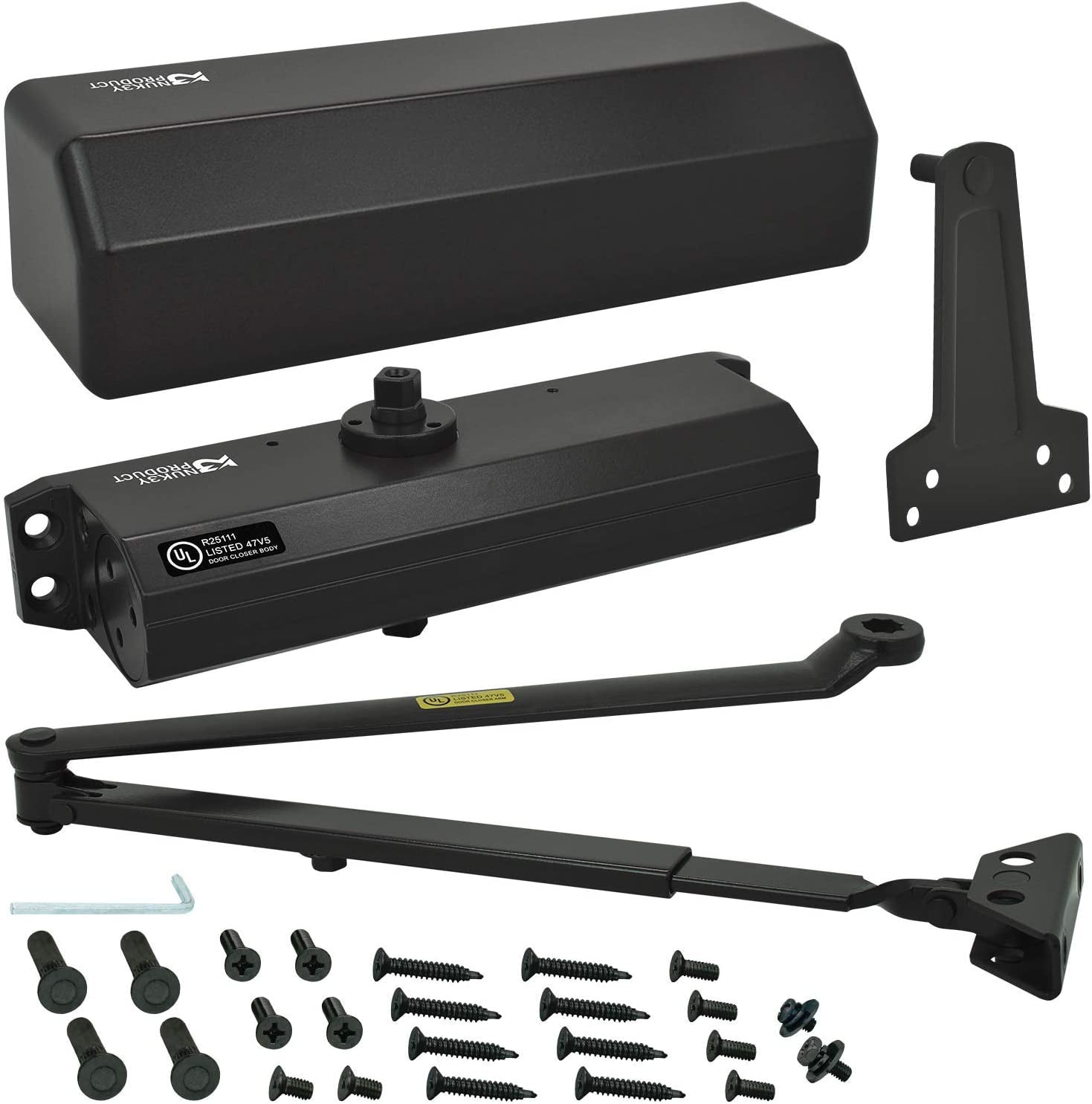 Nuk3y 9000 Series Grade 1 Heavy Duty Door Closer, Multi-Mount ...