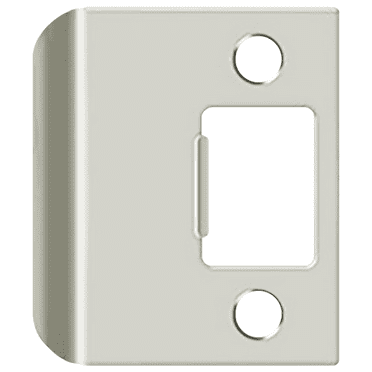 Round Corner Extended Lip Strike Plate, 2-1/4" x 2", (2-1/2" Overall ...