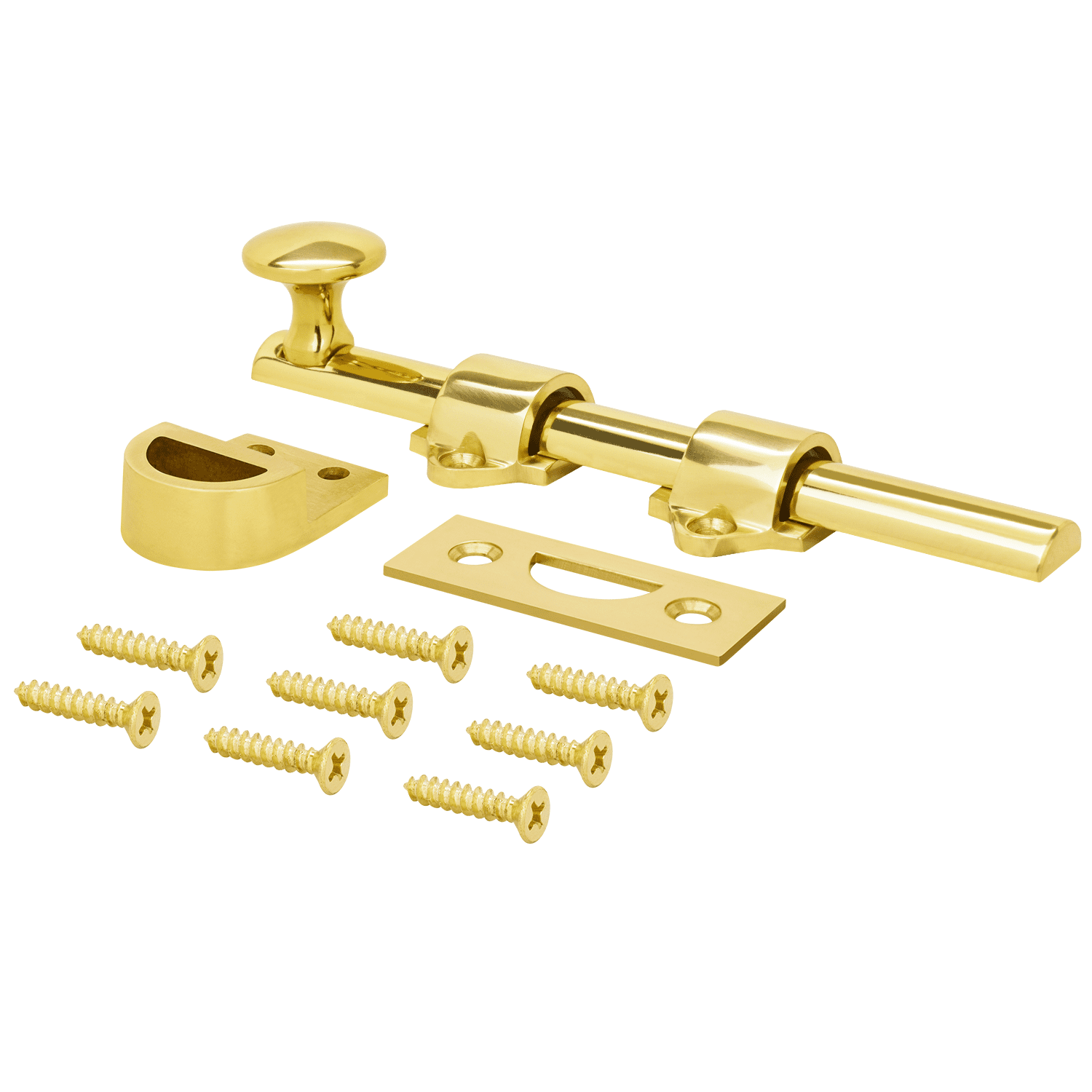 Nuk3y Heavy Duty Solid Brass Dutch Door Surface Bolt 6 inch - Walmart.com