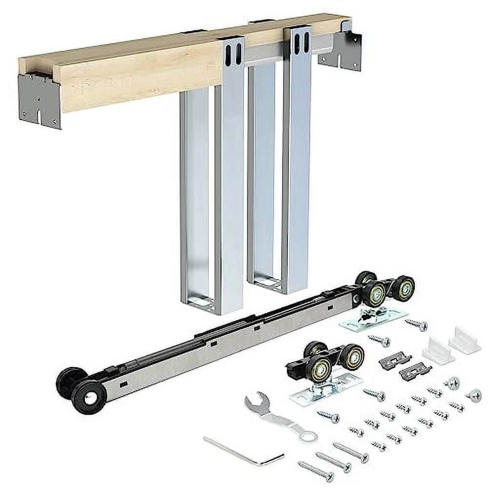Nuk3y Pocket Door Frame Kit with Two-Way Soft Close for 2x4 Stud Wall ...