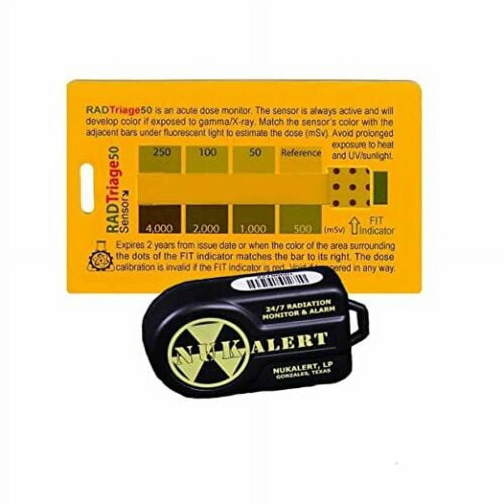 NukAlert Keychain Nuclear Radiation Detector & Monitor, Portable ...