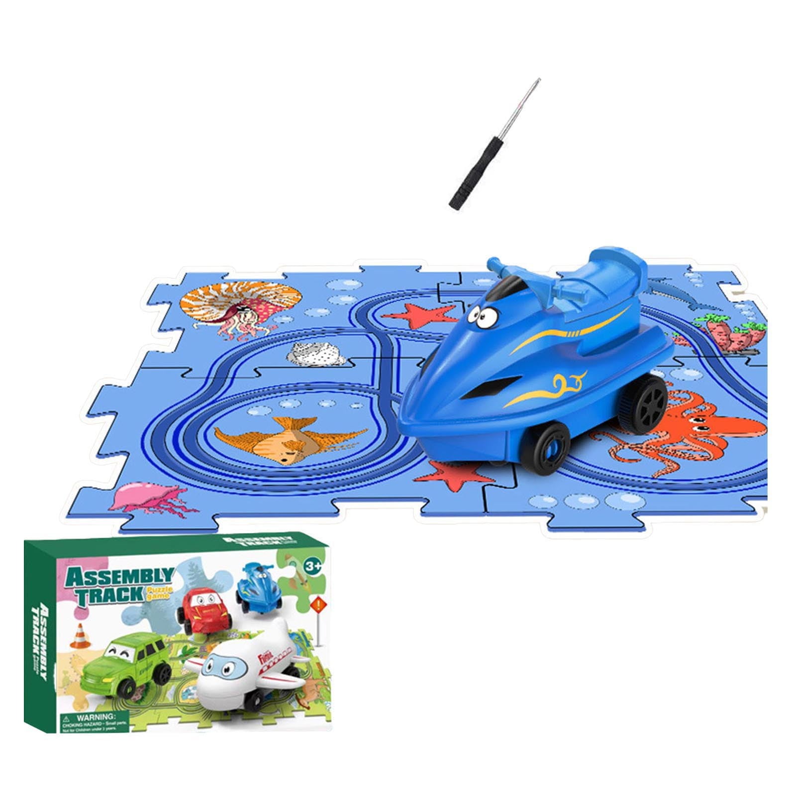 Nukids Puzzle Racer Kids Car Track Set, Nukids Puzzle Racer Car Track ...