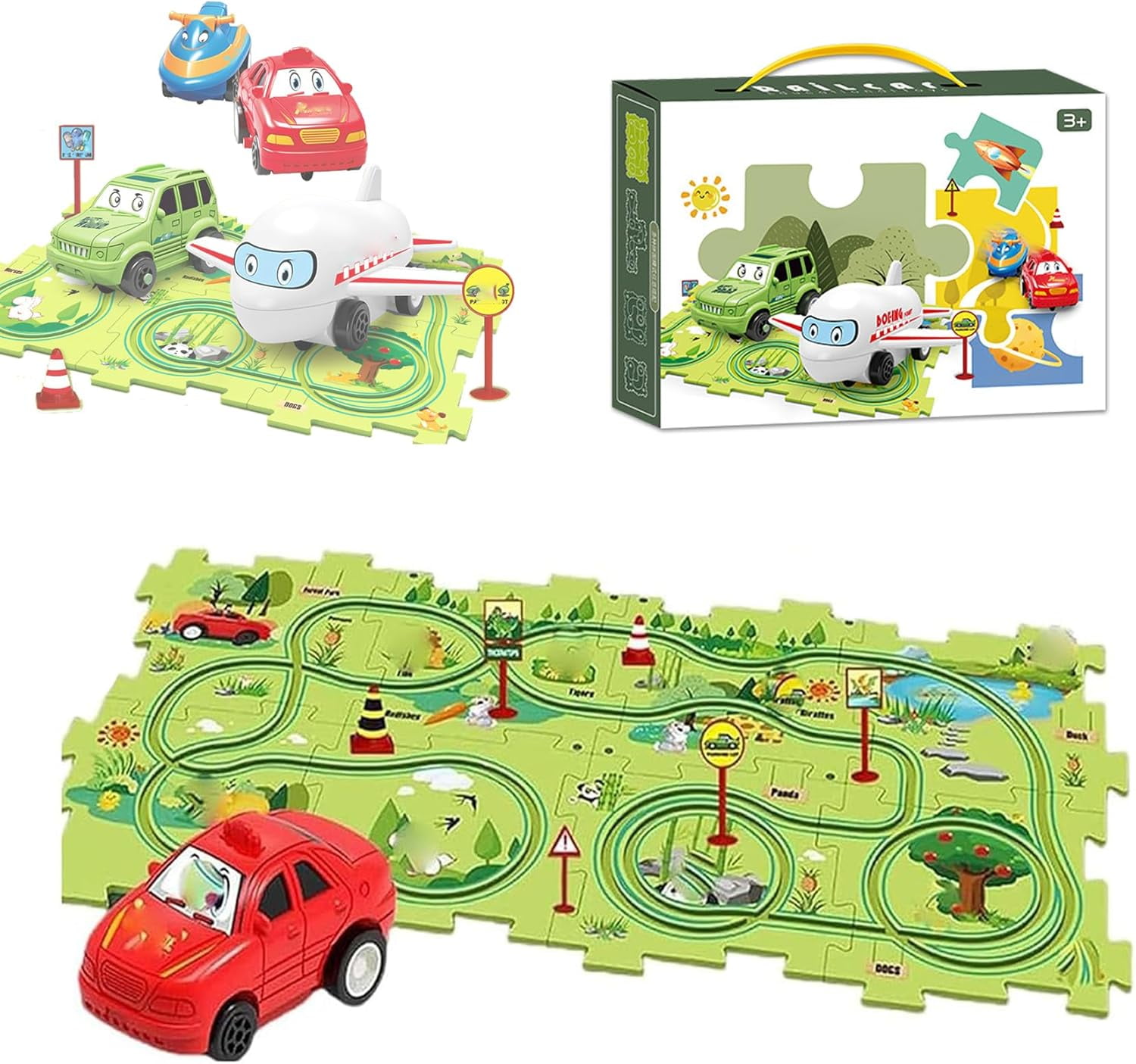 Nukids Puzzle Racer Kids Car Track Set, Nukids Puzzle Racer Car Track ...