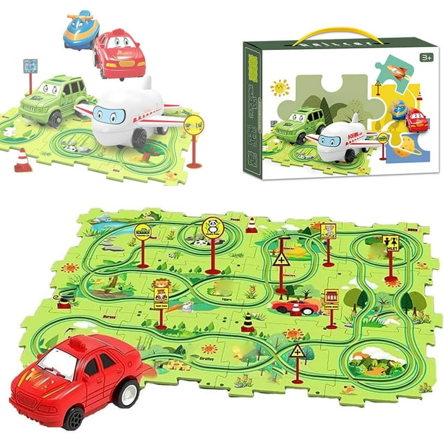 Nukids Puzzle Racer Kids Car Track Set, Nukids Puzzle Racer Car Track ...
