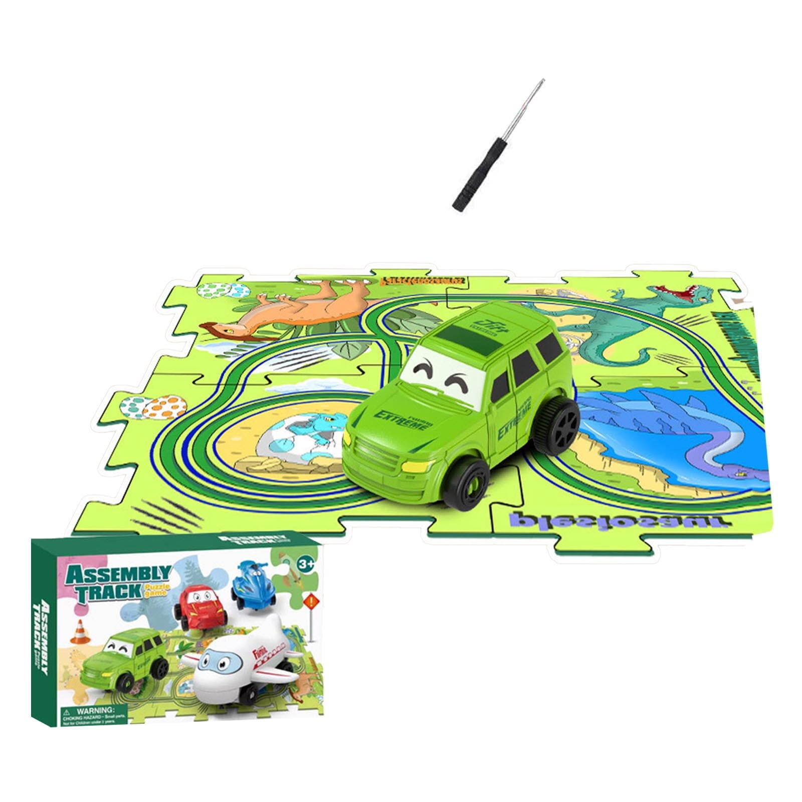 Nukids Puzzle Racer Kids Car Track Set, Nukids Puzzle Racer Car Track ...