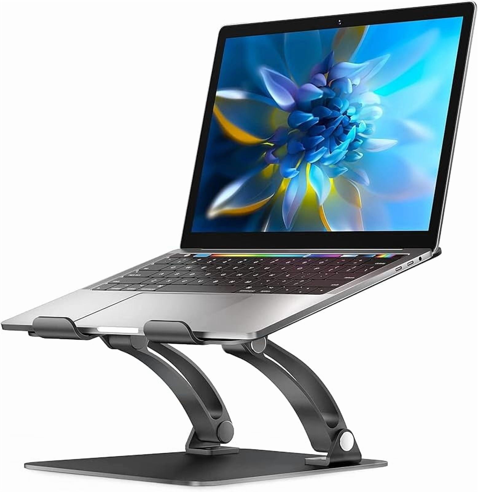 Nulaxy Fully Adjustable Laptop Stand for Desk, Dual Foldable Aluminum ...