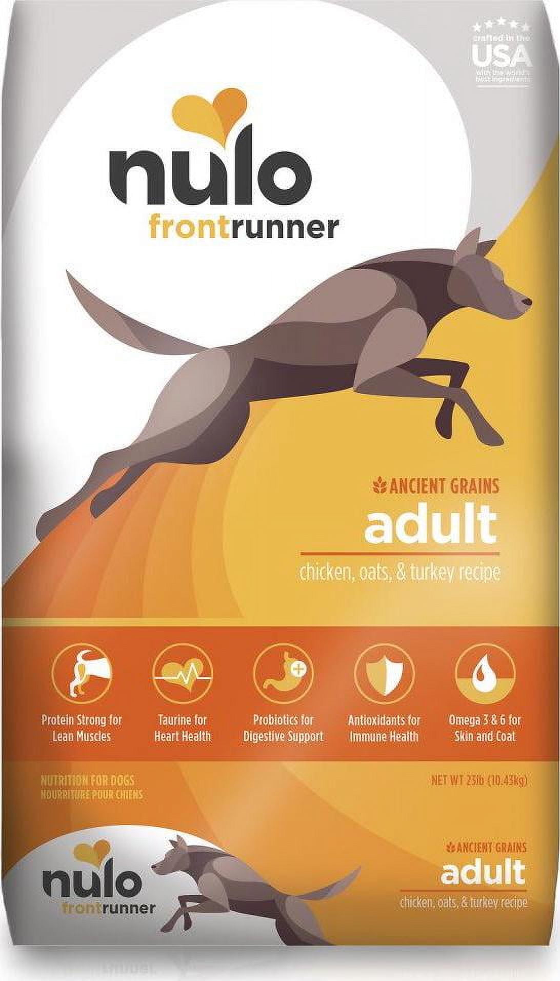 Nulo Frontrunner Chicken, Oats and Turkey Adult Dry Dog Food 23 lb ...