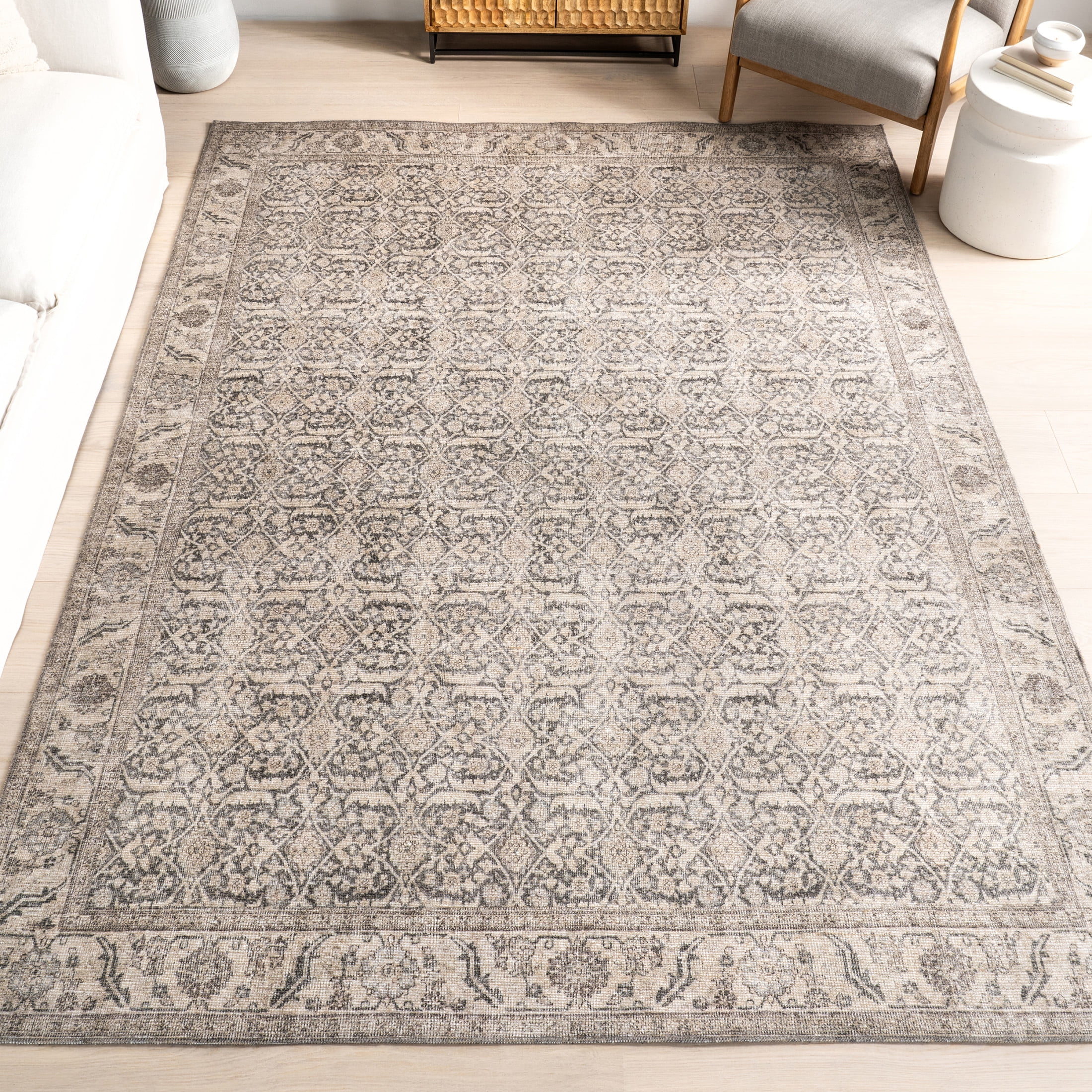 Nuloom Hillstone Collection Traditional Vintage Medallion Area Rug, 10 ...