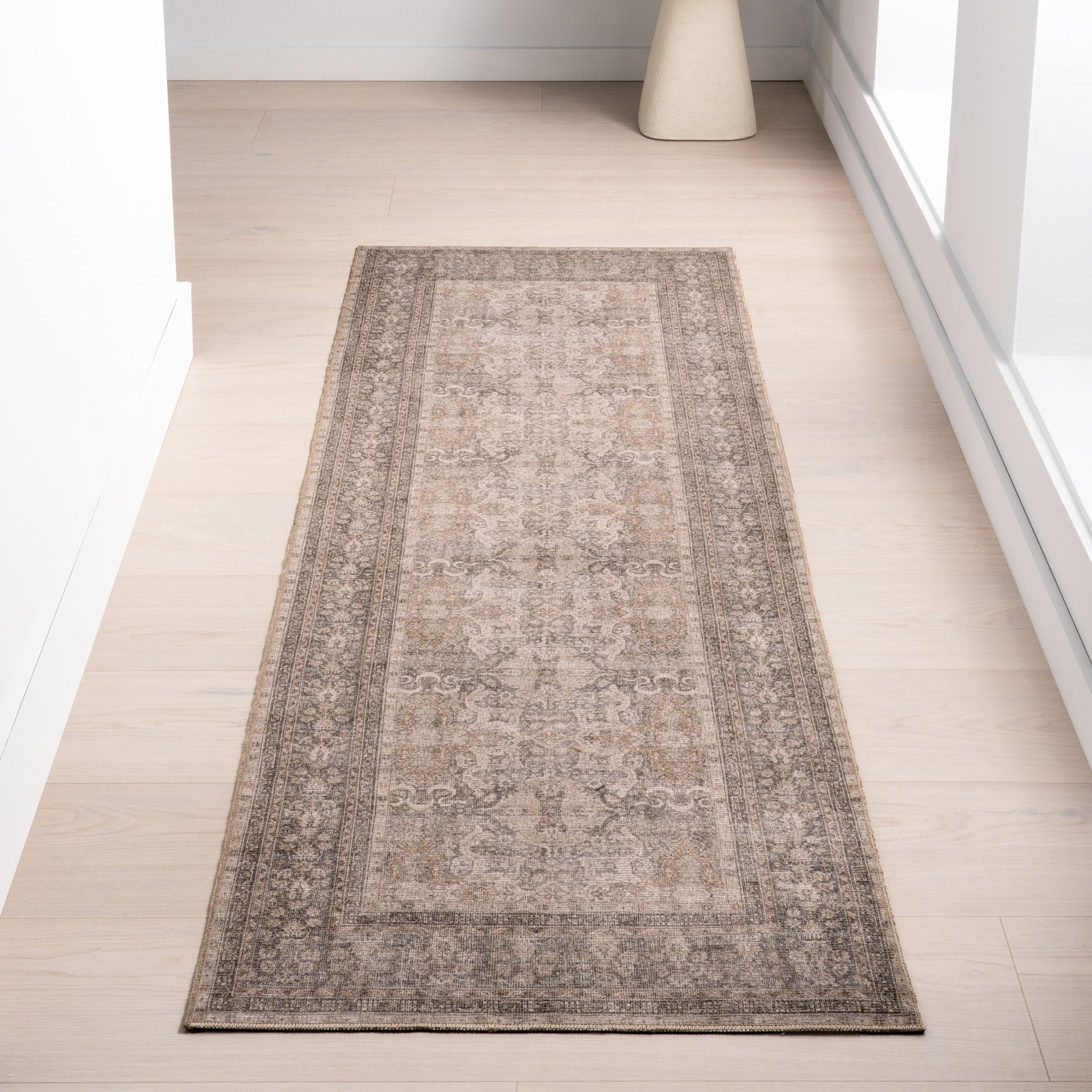 Nuloom Hillstone Collection Traditional Vintage Medallion Area Rug, 2 ...