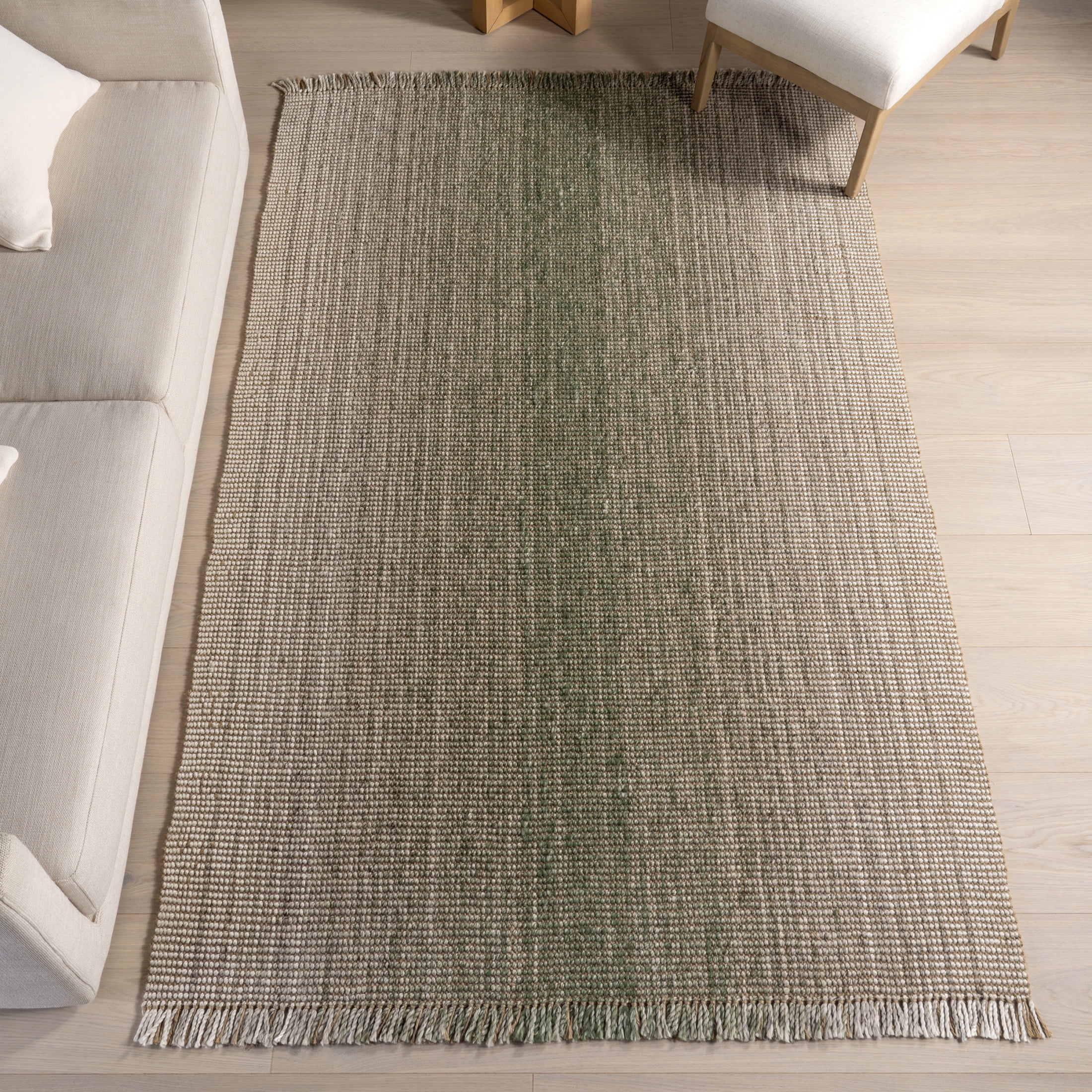 Nuloom Winifred Ombre Jute Blend Area Rug, 5' x 8', Winifred Green ...