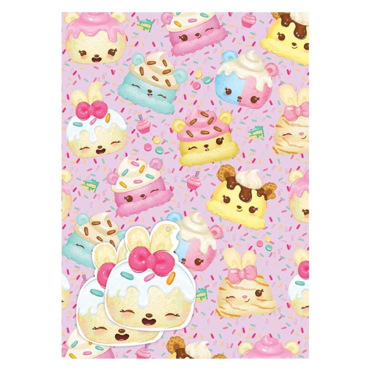 Num Noms Characters Wrapping Paper (Pack of 4) - Walmart.com
