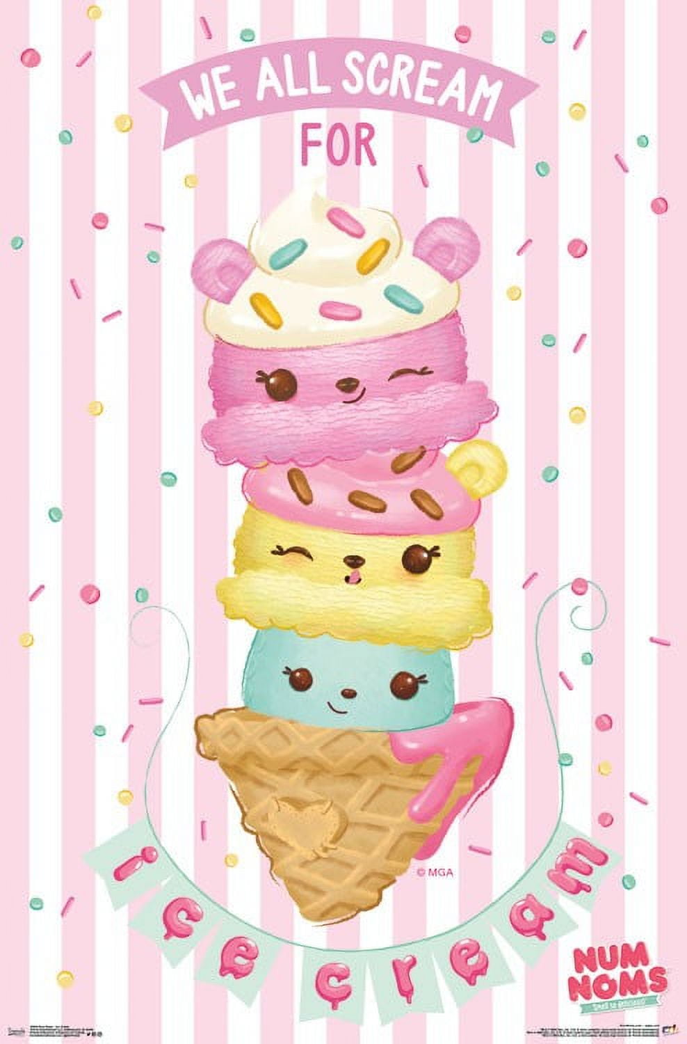 Num Noms - Ice Cream Poster Print (22 x 34) - Walmart.com