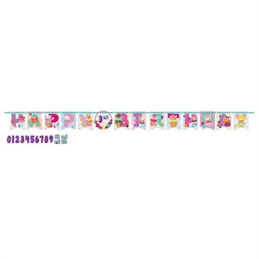 Num Noms - Ribbon Happy Birthday Banner Kit with Number Stickers ...