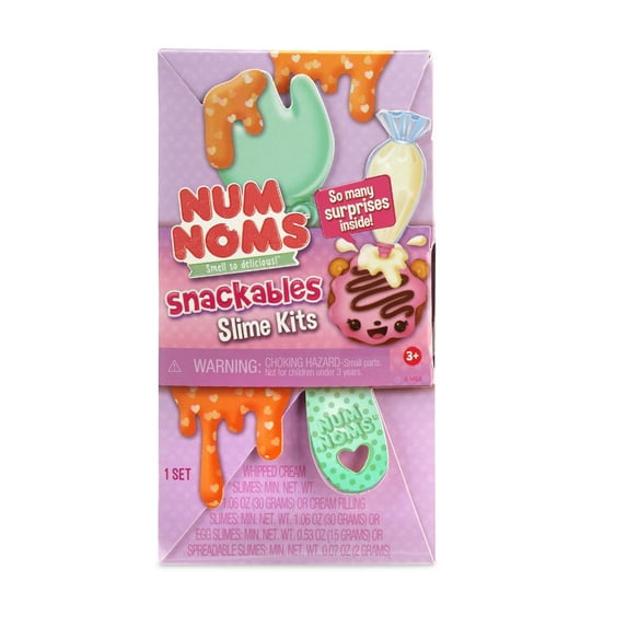 NUM NOMS Snackables Slime Kits with Fun-Themed To-Go Snack Wave 2 ...