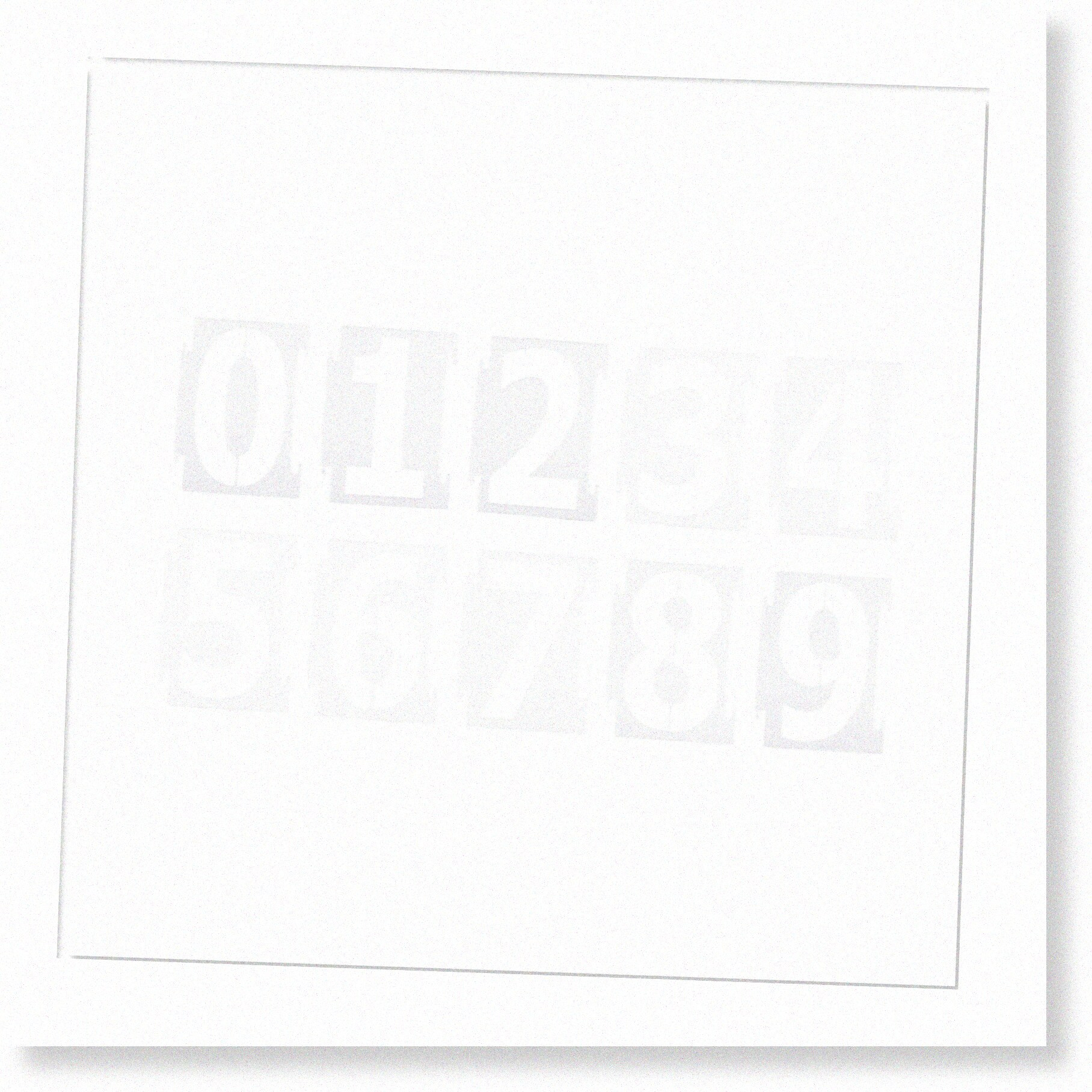 NumArt 3-Inch Reusable Plastic Number Stencils - Set of 10 Templates ...