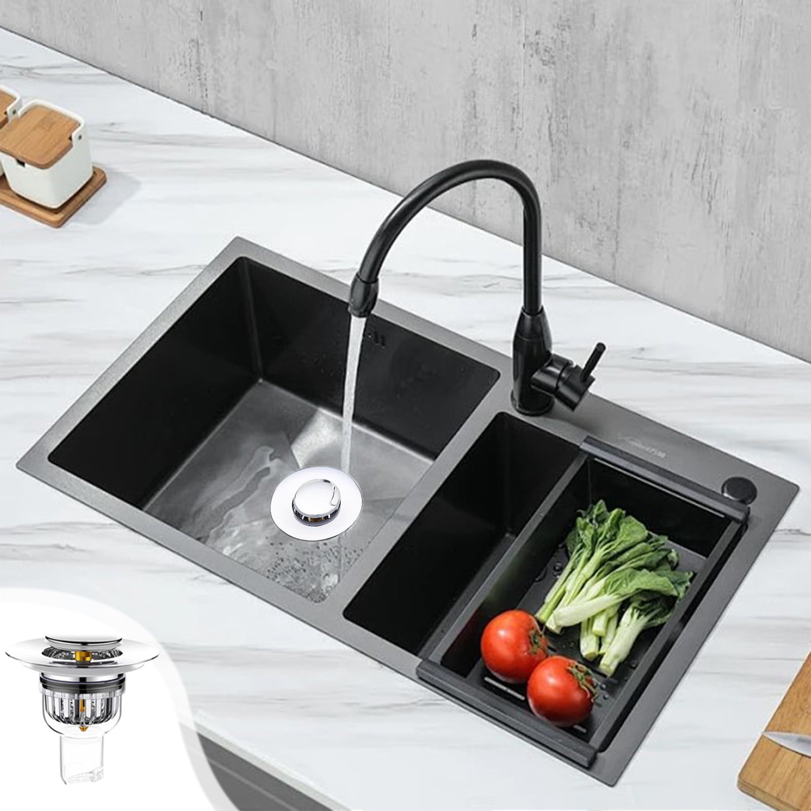 NumWeiTong Bathroom Sink Drain Cover,Sink Filter Spring Core Wash Basin ...