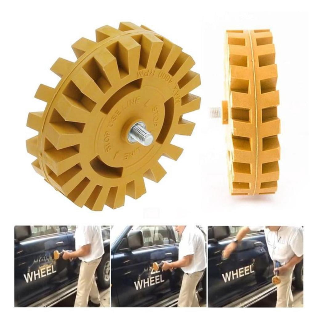 Decal Remover Eraser Wheel Adhesive Remover with Adapter Rubber Eraser ...