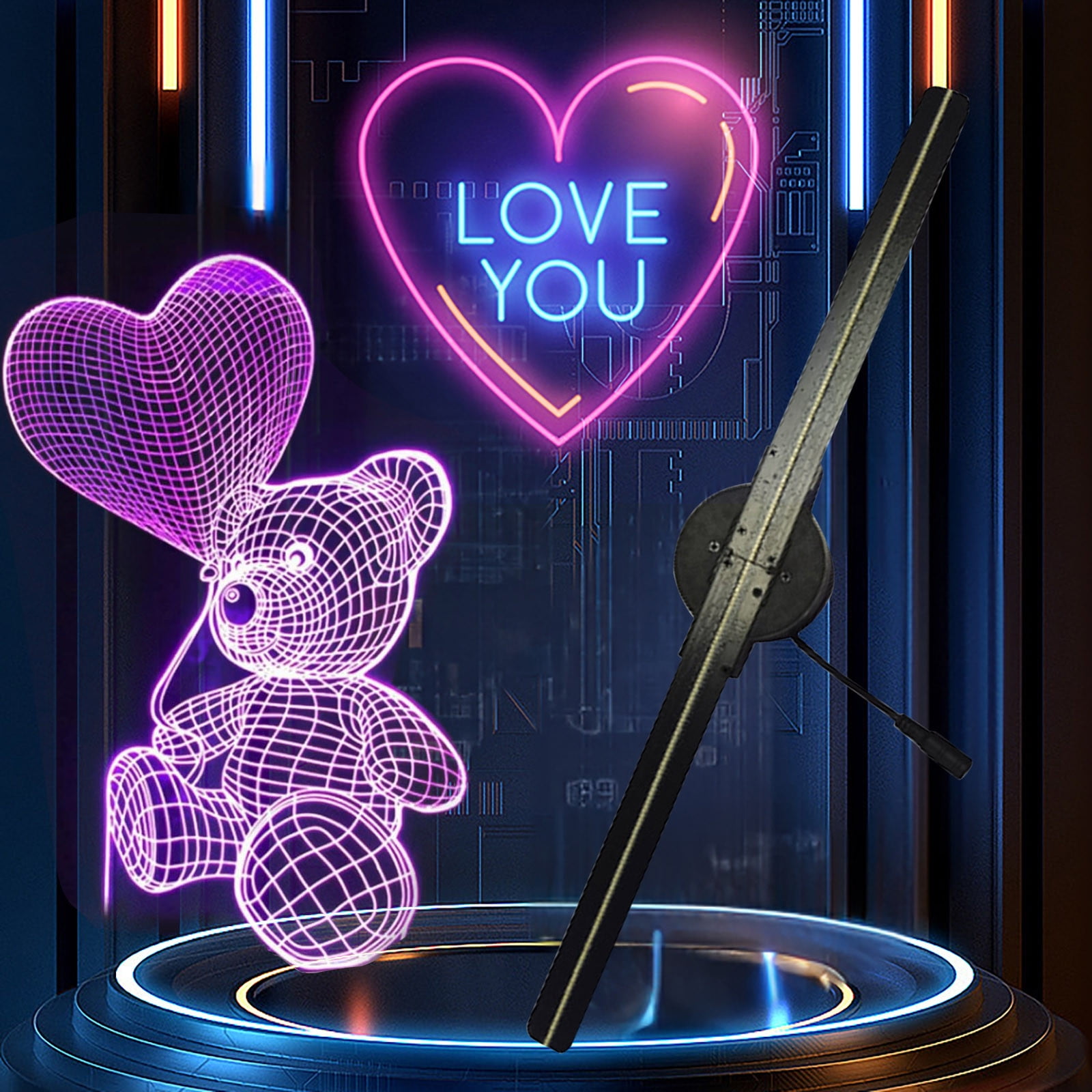 NumWeiTong Personal Fan,High Definition Holographic Advertising Machine ...