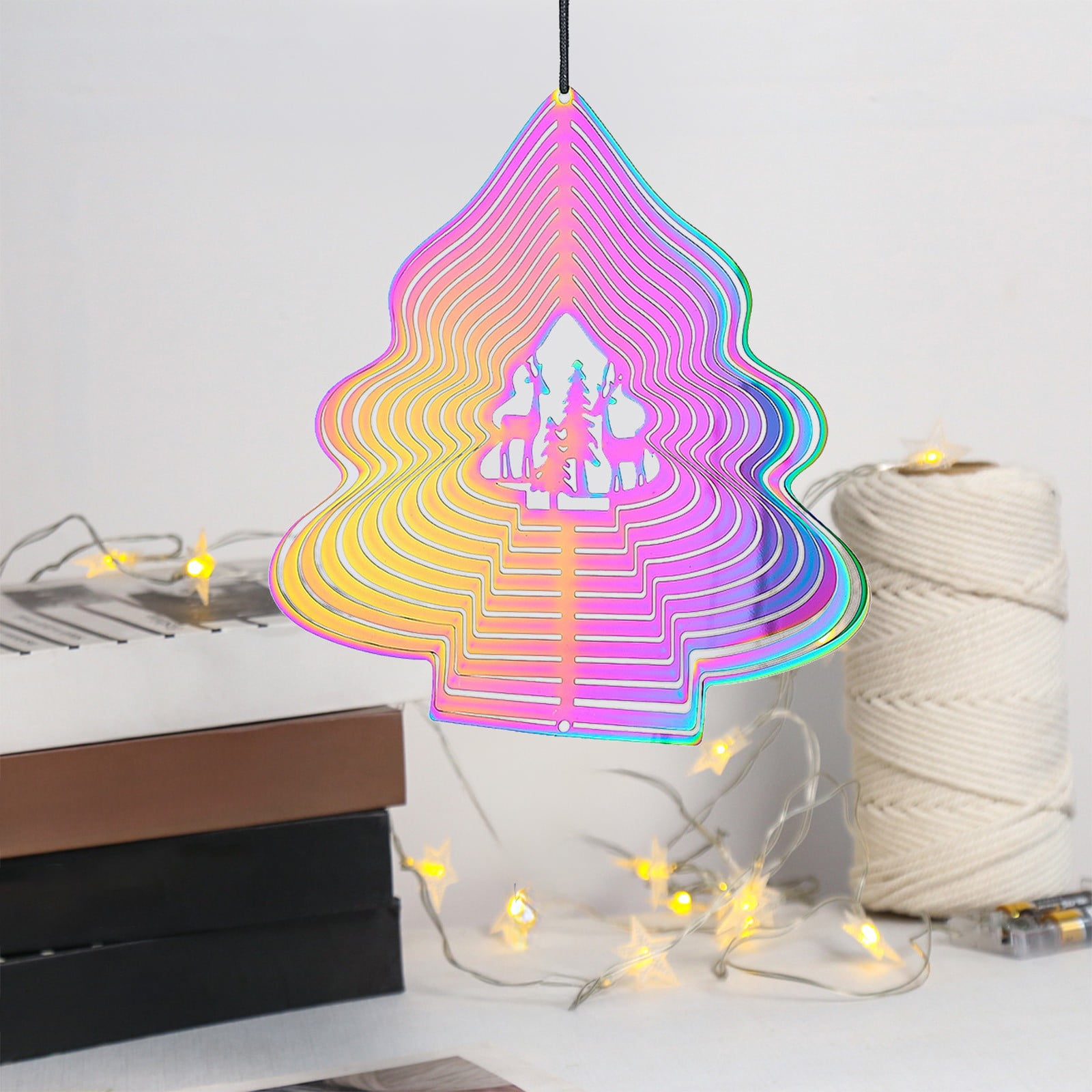 NumWeiTong Wind Chime,Love Shape Wind Chime Hanging With Spherical Tail ...