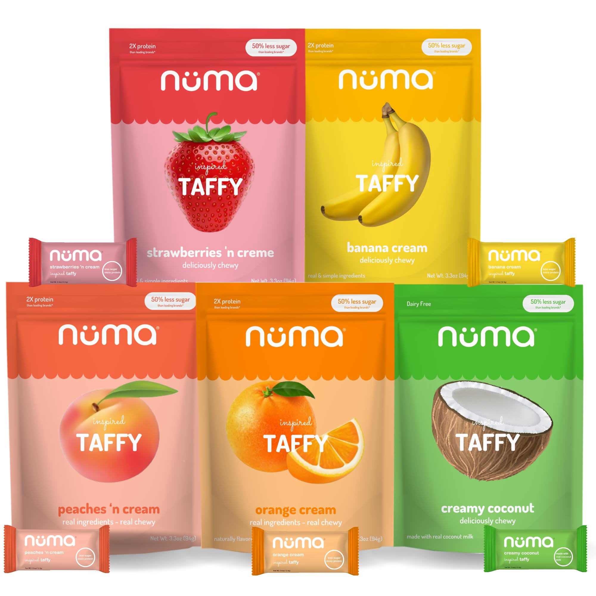 Numa Foods Healthy Chewy & Creamy Candy MDH1Variety Pack - Sugar, All ...