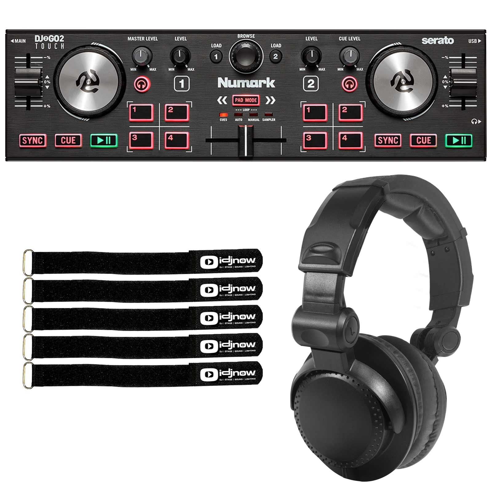 Numark DJ2GO2 Touch Pocket 2-Channel DJ Controller & HF150 Headphones ...