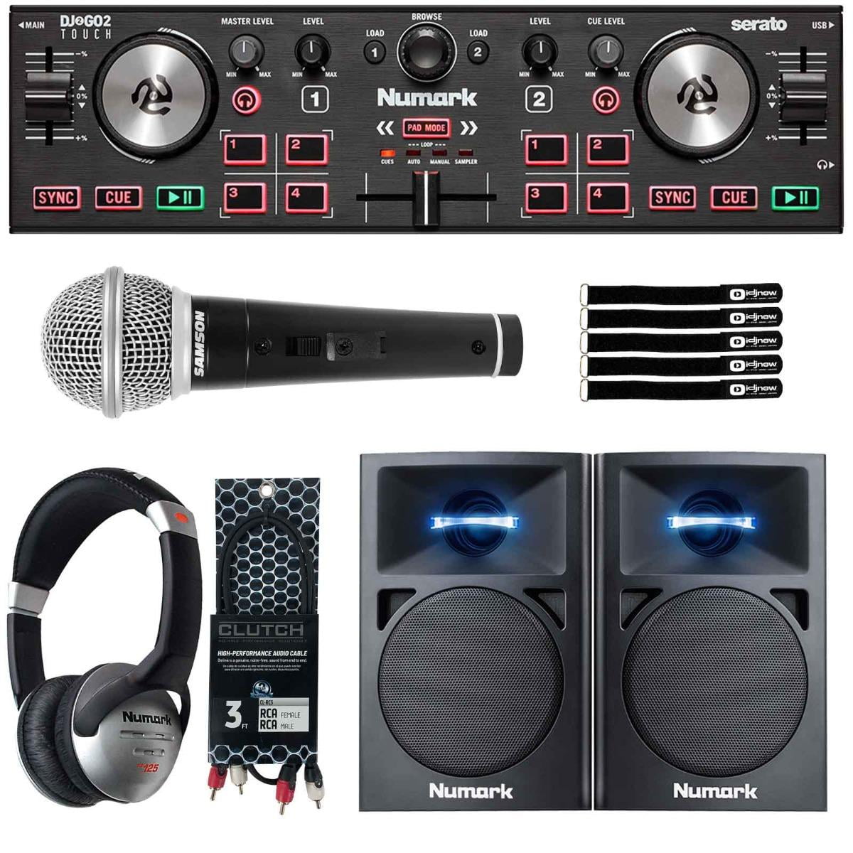Numark DJ2GO2 Touch Pocket DJ Controller with Samson M30 Media One 3 ...