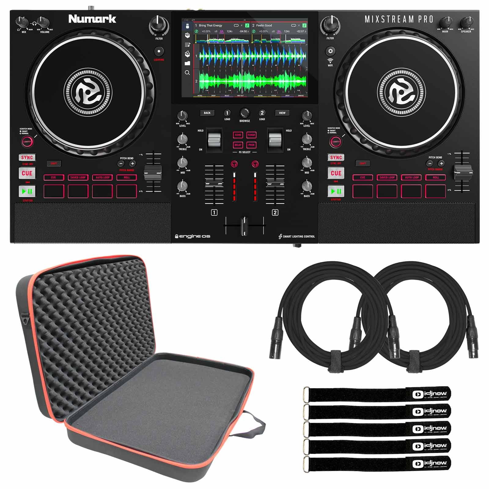 Numark Mixstream Pro Standalone DJ Console with Lightweight Hard-Shell ...